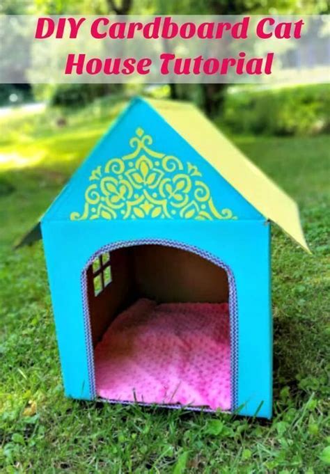 How To Make A Cat House Out Of Cardboard Boxes Kicking It With Kelly