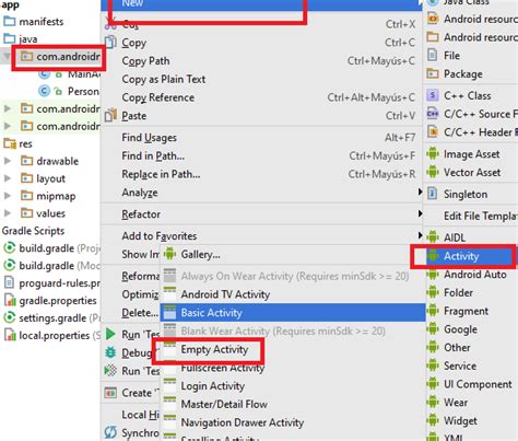 llamar de un activity a otro activity androfast