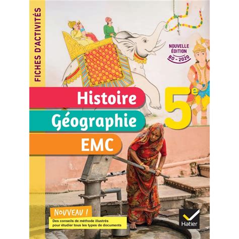 Histoire Géo 5ème Fiches Activités Emc Hatier édition 2022 Aubrac