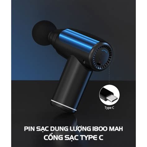 Súng Massage Cầm Tay Mini Puli Pl 656 6 đầu Cải Tiến Hỗ Trợ Giảm đau Nhức Okbuy Vn