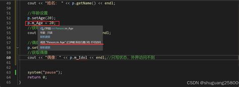 C 成员属性设置为私有c私有属性 Csdn博客