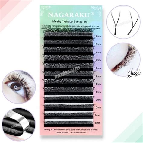 Pestañas Nagaraku Natural Extensión Forma Y Eyelash Original