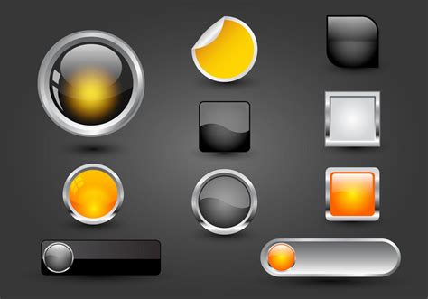 free web buttons set 05 vector 111321 vector art at vecteezy
