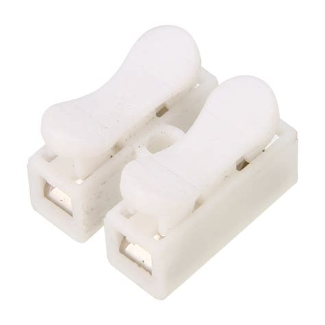 Bertdomd 55pcs Push Quick Wire Cable Connector 2 Pin Spring Wire Connectors Electrical Cable