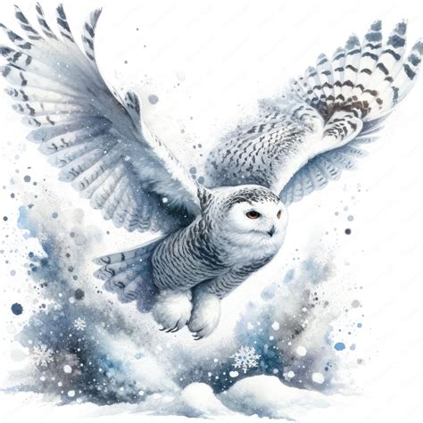 Snowy Owl Clipart Majestic Snowy Owl Clipart Bundle 10 High Quality