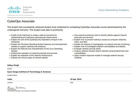 Aditya Singh On Linkedin Ciscocyberops Cybersecurity
