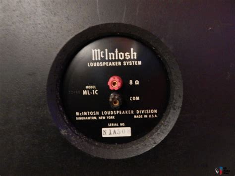 Mcintosh Ml 1c Loudspeakers