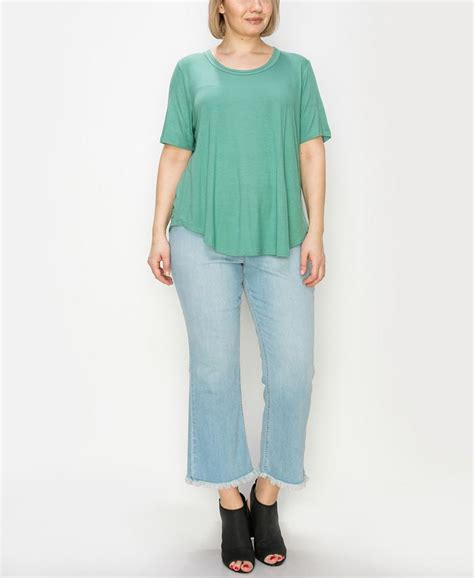 Coin 1804 Plus Size Double Binding Swing T Shirt Macys