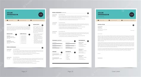 Premium Vector Professional Resume Or Cv And Cover Letter Template