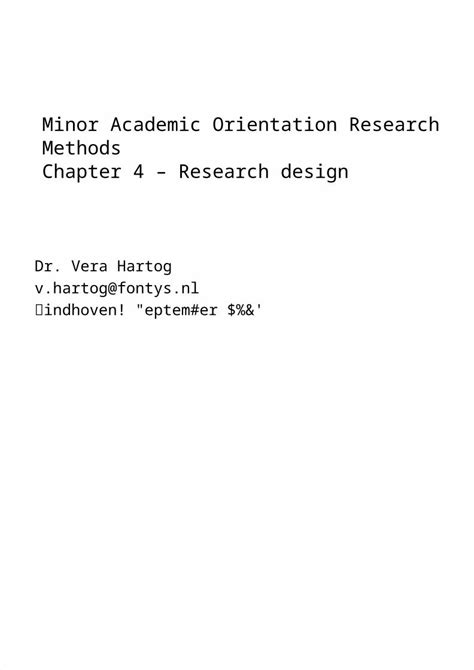 Pptx Research Design In Research Methods Dokumen Tips