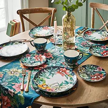 Joe Browns Fabulous Floral Print Forest Table Runner Kaleidoscope