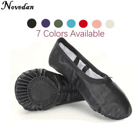 Professional Ballet Slippers Split Sole Genuine Leather Soft Ballet