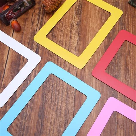 9 Colors Diy Colorful Magnetic Photo Picture Frame Grandado