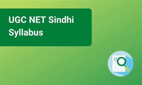 Ugc Net Sindhi Syllabus 2023 For Paper 1 And Paper 2