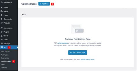 Advanced Custom Fields ACF Options Page Ultimate Guide