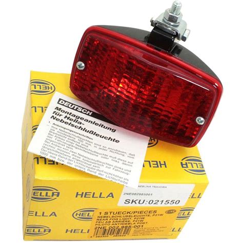 Lanterna Break Light Hella Auxiliar Luz Freio Neblina Porsche Fusca Kombi Bras Lia Variant