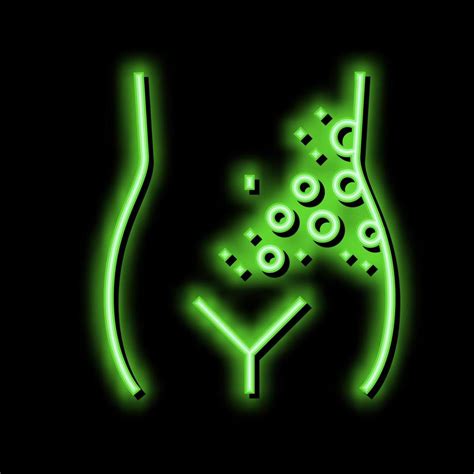 Liquen Herpes Enfermedad Neón Resplandor Icono Ilustración 20591183