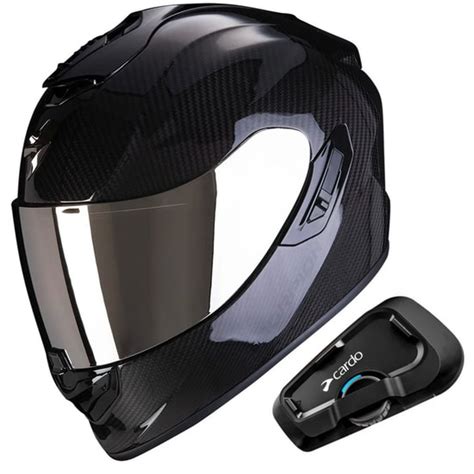 Scorpion Pack Exo 1400 Evo Carbon Air Black Freecom 2x Helmet