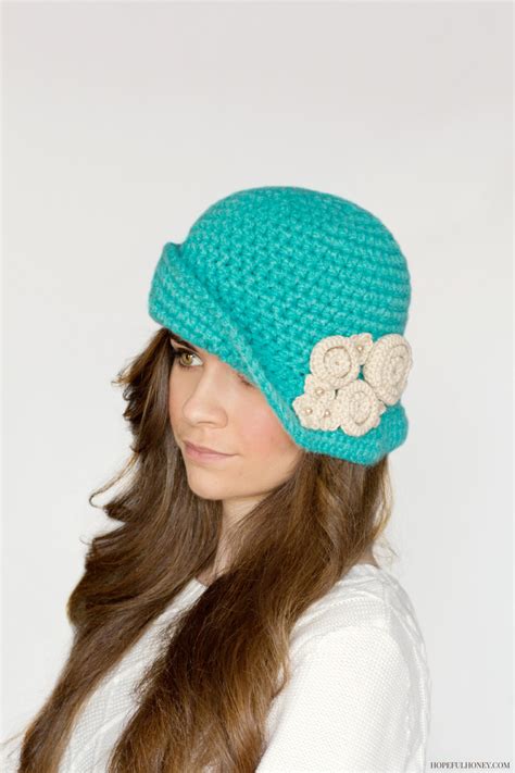 Crochet Pattern Charleston Cloche Hat 1920s Flapper Hat Etsy