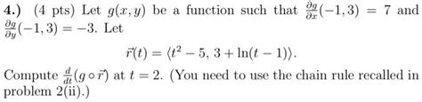 Solved Pts Let G X Y Be A Function Such That Chegg Com