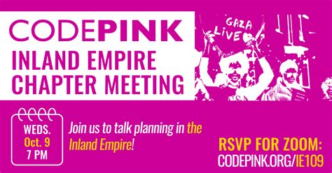 Codepink Inland Empire Chapter Call Codepink Women For Peace