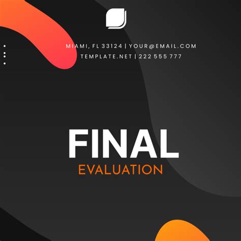 Free Final Evaluation Template To Edit Online
