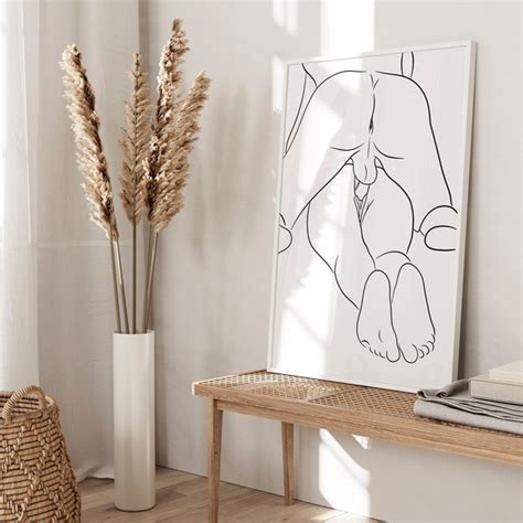 Penis Line Drawing Etsy