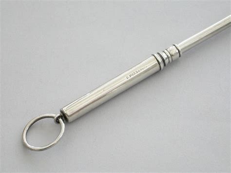 Victorian Silver Wax Taper Holder Candle Lighter By Sampson Mordan