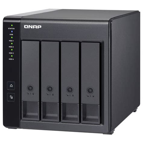 Сетевое хранилище QNAP TR-004 Raid, 4 отсека, без дисков, черный ...