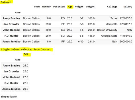 Indexing And Selecting Data With Pandas Geeksforgeeks