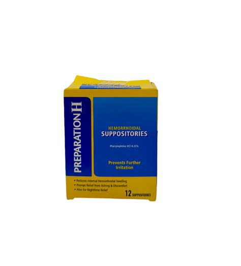 Suppositories Assorted Brands And Count Package Of 12 Or More Suppos