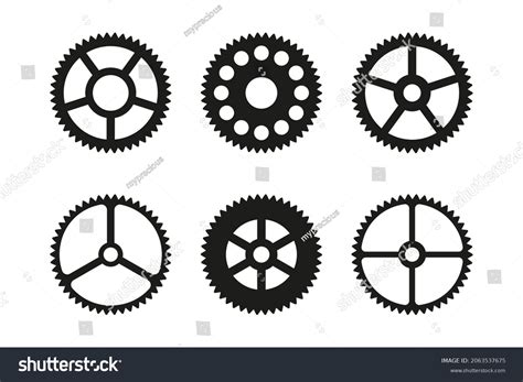 톱니 모양 아이콘 세트톱니 바퀴 기호기어 스톡 벡터로열티 프리 2063537675 Shutterstock