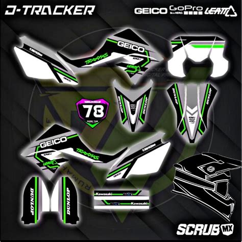 Jual Decal Sticker Striping Variasi Fullbody KLX DTRACKER 150 2016 2022