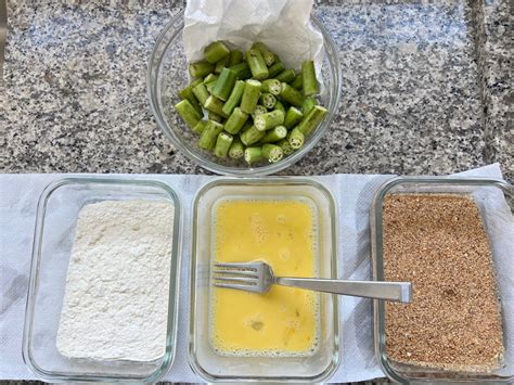 Crispy Breaded Okra In Air Fryer Easy Brazilian Food