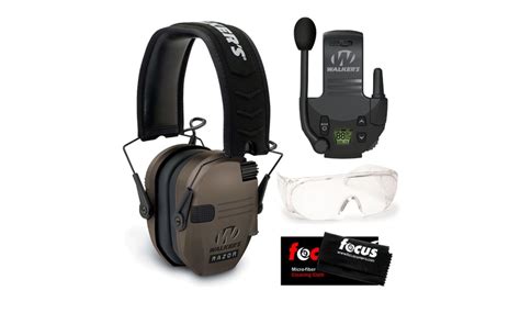 Walkers Razor Slim Electronic Muff Flat Dark Earth With Walkie Talkie Bundle Groupon