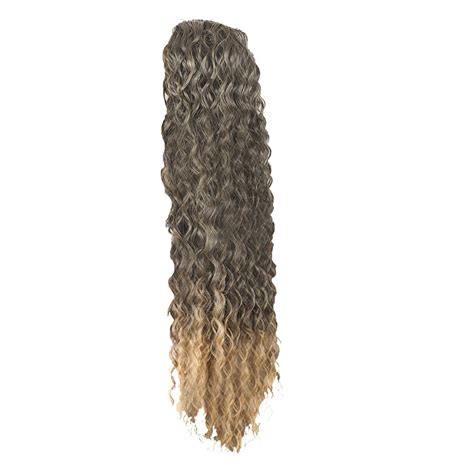 DHJHDSA Makeup Organizer Wig Female Ponytail Foreign Trade Drawstring Mesh Pocket Curly Hair