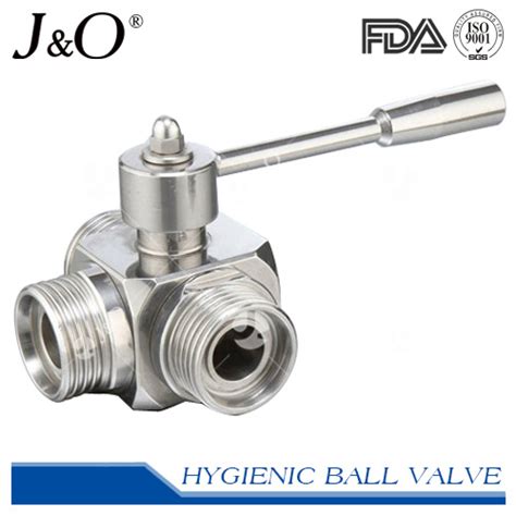 China SS304 SS316L Sanitary Stainless Steel Food Grade Tri Clover 3 Way