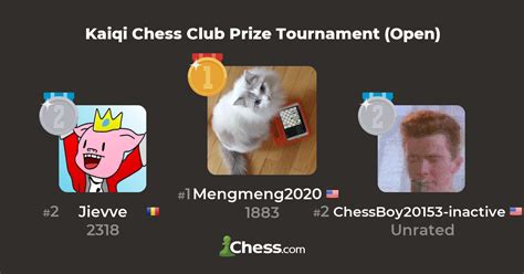 Kaiqi Chess Club Prize Tournament Open Live Chess Tournament