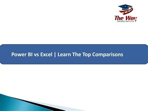 PPT Power BI Vs Excel Learn The Top Comparisons PowerPoint