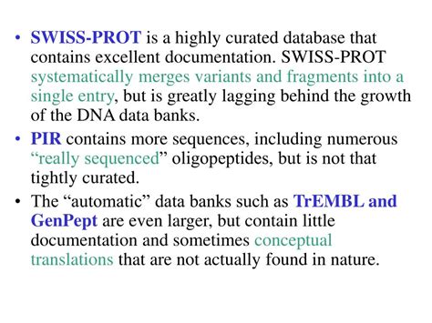 Ppt General Nucleic Acid Sequence Databases Powerpoint Presentation