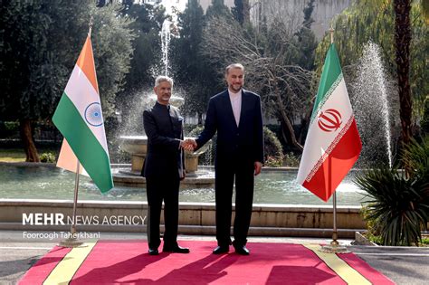 Mehr News Agency Iran Fm Receives Indian Counterpart In Tehran
