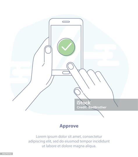 스마트 휴대 전화 화면유행 고립 된 벡터 일러스트 레이 션에 마크를 확인 합니다 녹색에 대한 스톡 벡터 아트 및 기타 이미지 녹색 누름 버튼 동의 Istock