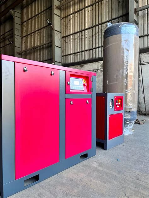 Laser Cutting Machine Screw Air Compressor Total System Compressor Tank Dryer Fixed Speed 16