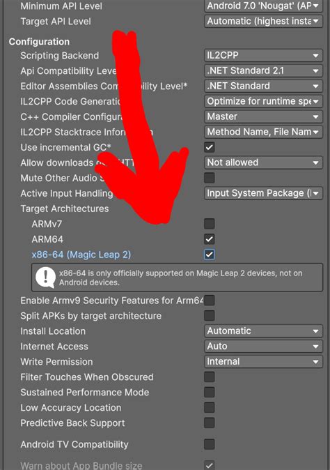 Outdated Target Architecture In Project Settings Unity Engine Unity Discussions