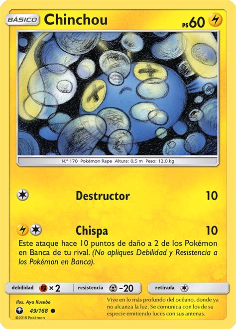 Chinchou Tormenta Celestial TCG WikiDex la enciclopedia Pokémon