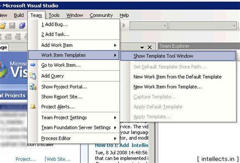 Tfs 2005 Customize Work Item Template And Process Template Part I