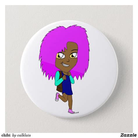 Chibi Button Zazzle Chibi Craft Party Custom Party