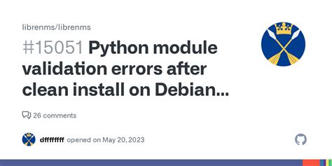 Python Module Validation Errors After Clean Install On Debian