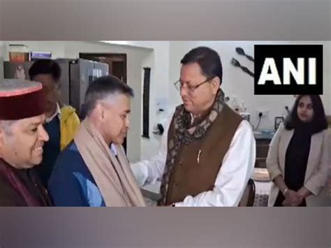 Uttarakhand Cm Meets Captain Saurabh Released From Qatar Navy Veteran Expresses Gratitude