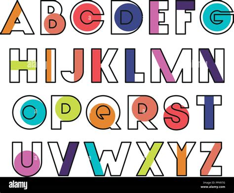 Alphabet Type Font Icons Stock Vector Image And Art Alamy